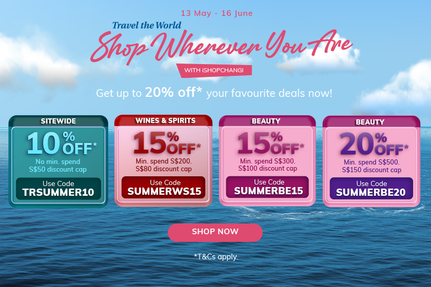iShopChangi Promotions | Changi Exclusive Discount Codes | iShopChangi